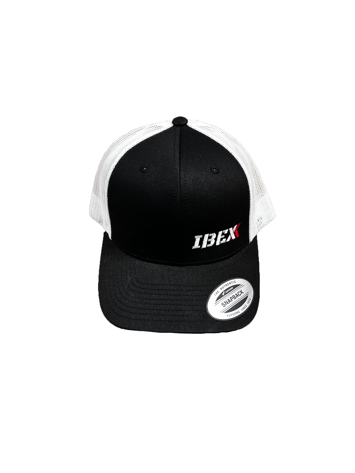 Black-White Trucker Snapback — Ibexx